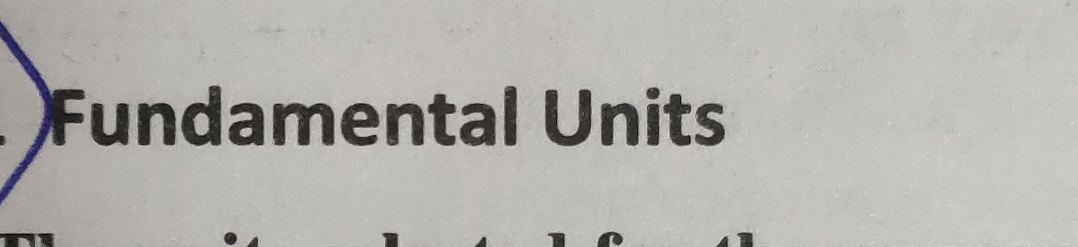 SOLVED: Fundamental Units