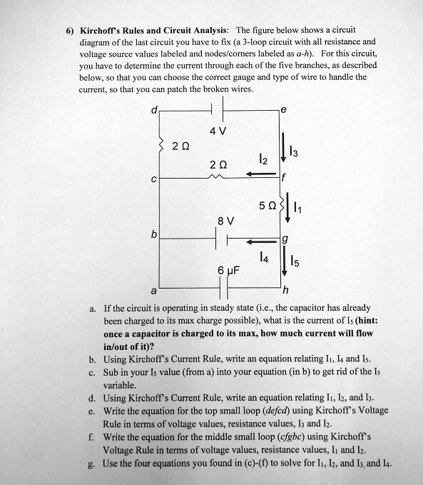 kirchoff s rules and circuit analysis the figure below shows circuit ...