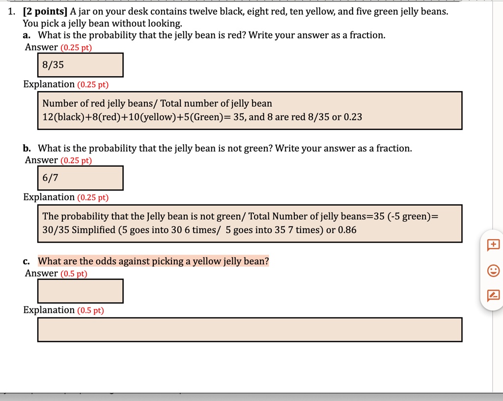 1. [2 points] A jar on your desk contains twelve black,...