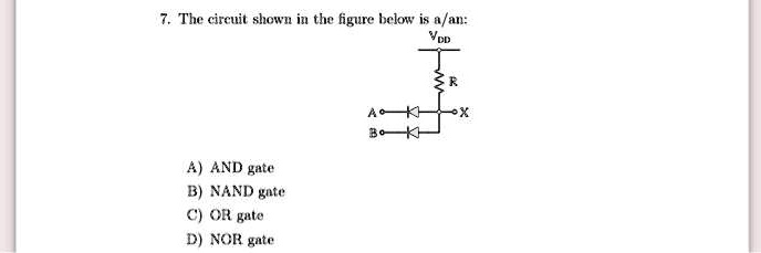 SOLVED: The circuit shown in the figure below is a/an NAND gate.