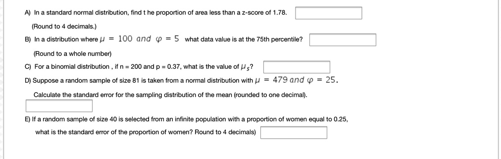 SOLVED: In a standard normal distribution, find he proportion of area ...