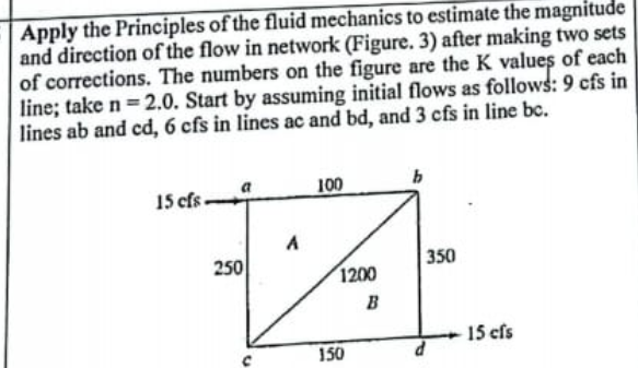 Apply the Principles of the fluid mechanics to estimate the magnitude ...