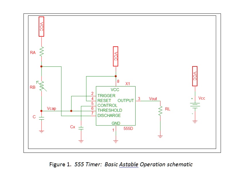 SOLVED: For the 555 Timer circuit given in Figure 1, find an expression ...