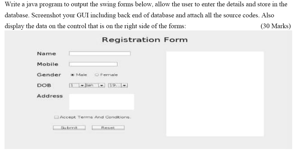 Solved Texts Write A Java Program To Output The Swing Forms Below Allow The User To Enter The 6416