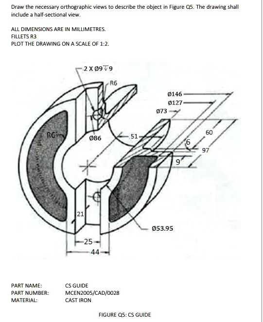 SOLVED: The drawings, including the sheet layouts and title blocks ...