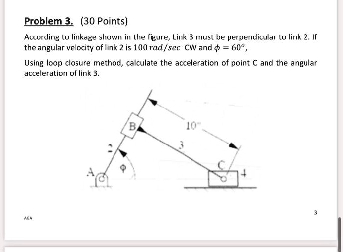 according to the linkage shown in the figure link 3 must be perpendicular to link 2 if the ...