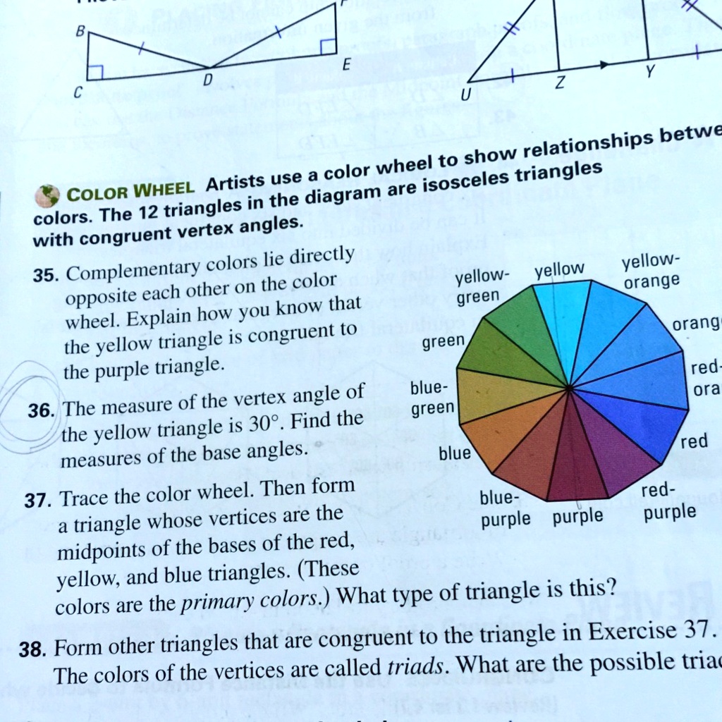 COLOR WHEEL Artists use a color wheel to show relationships between ...