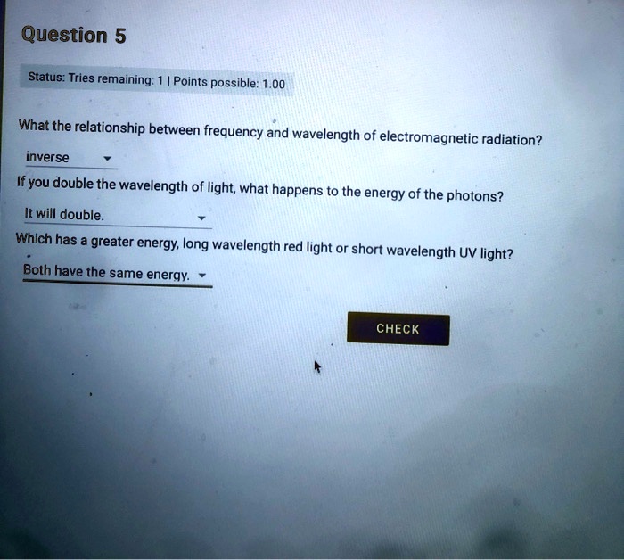 SOLVED: Question 5 Status: Tries remaining: (Points possible: What the ... SOLVED: Question 5 Status: Tries remaining: (Points possible: What the ...