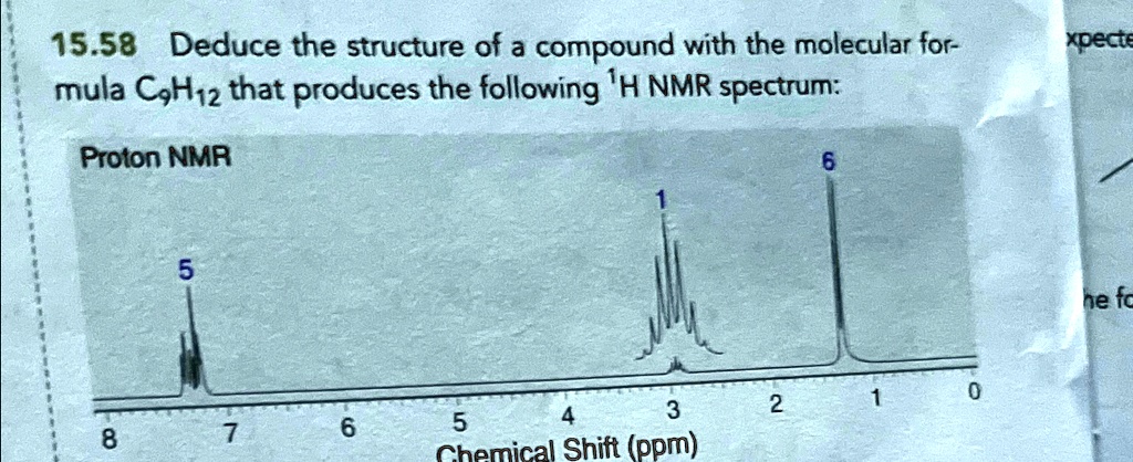 15.58 Deduce the structure of a compound with the molecular formula ...