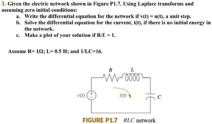 SOLVED: System and Dynamics Control Given the electric network shown in Figure P1.7. Using ...