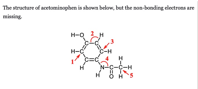 SOLVED:The structure of acetominophen is shown below, but the non ...