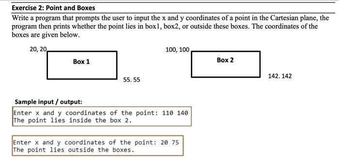 Solved Texts C Gdp Exercise 2 Point And Boxes Write A Program That Prompts The User To