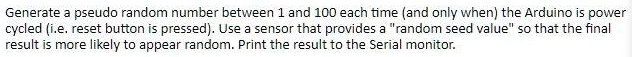 SOLVED: Generate a pseudo-random number between 0 and 100 each time the ... SOLVED: Generate a pseudo-random number between 0 and 100 each time the ...