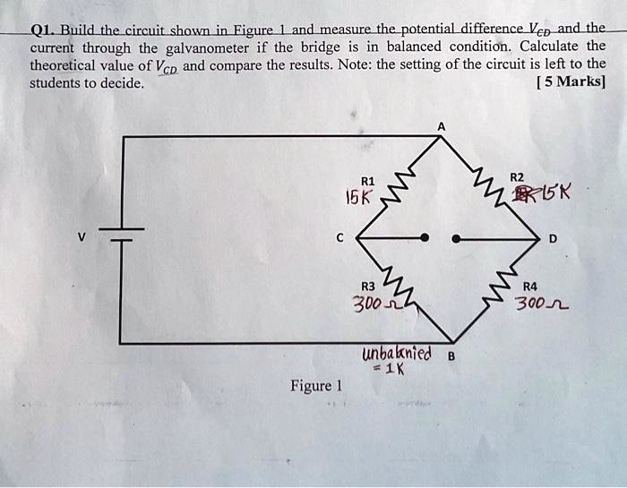 SOLVED: Texts: Calculate the theoretical value of VCD and compare the results. Q1. Build the ...