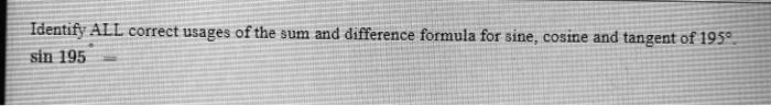 [GET ANSWER] identify all correct usages of the aum d difference ...