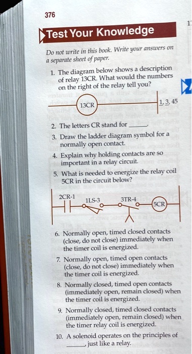 SOLVED: Test Your Knowledge Do not write in this book. Write your ...