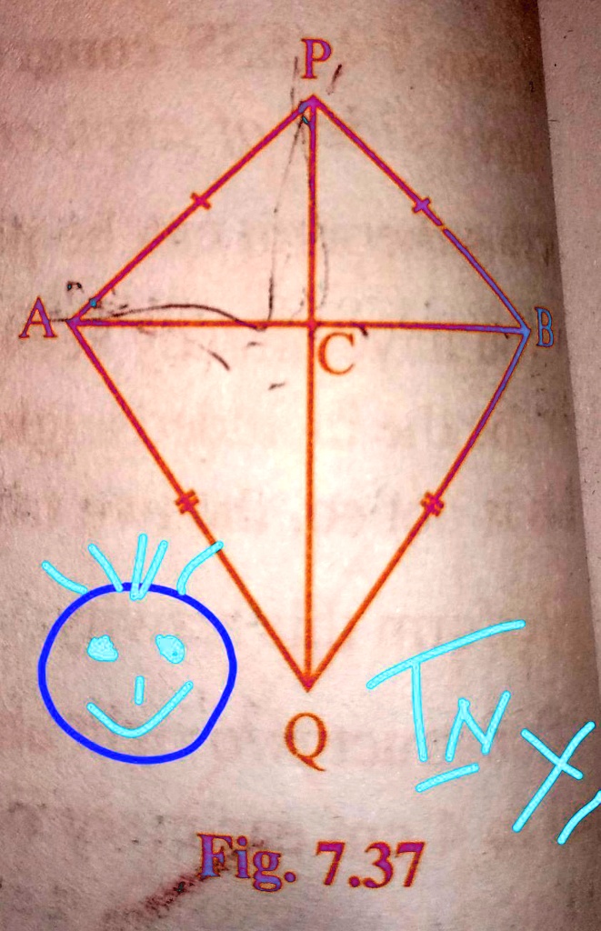SOLVED: AB is a line segment. P and Q are points on opposite sides of AB such that each of them ...