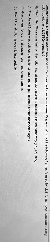 SOLVED: A master frame is a familiar and widely used frame to support a ...