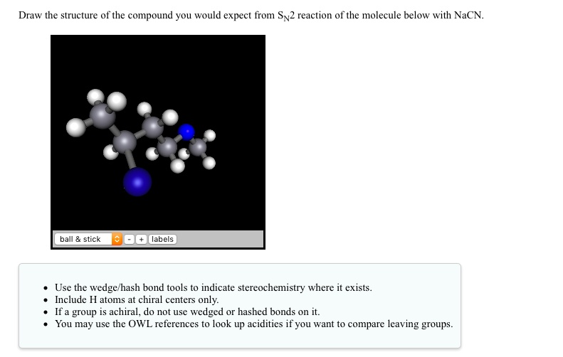 SOLVED:Draw the structure of the compound you would expect from Sv2 ...