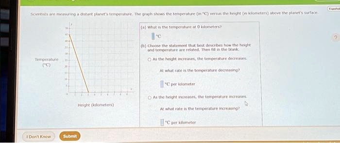SOLVED: Texts: Scientists are measuring a distant planet's temperature ...