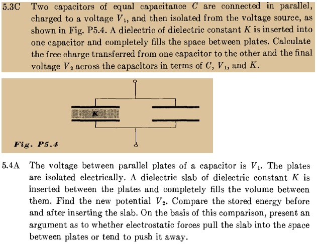 course electricity and magnetism 53c two capacitors of equal capacitance c are connected in ...