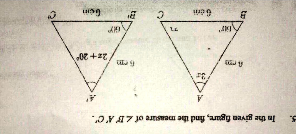 SOLVED: in the given figure find the measure of angle B'A'C'