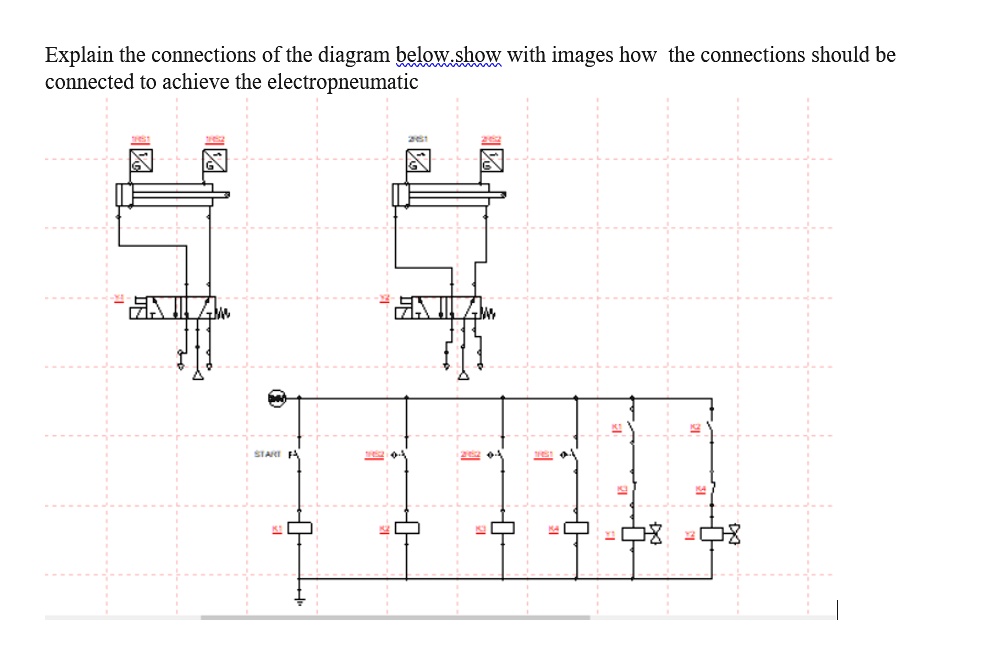 Explain the connections of the diagram below.show with images how the ...