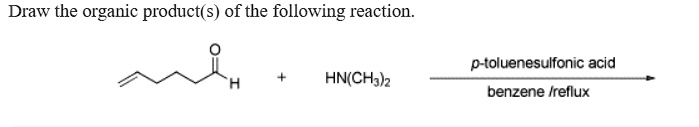 SOLVED:Draw the organic product(s) of the following reaction_ 0 ...