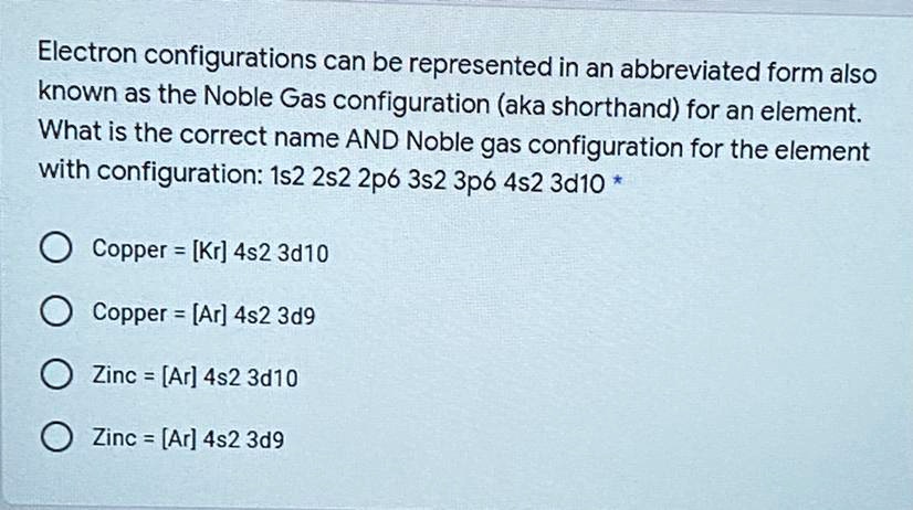 VIDEO solution: Electron configurations can be represented in an ...