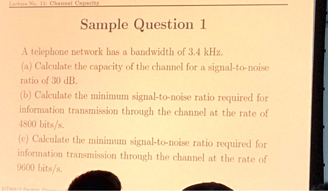 lecture no1ichannel capacity sample question 1 a telephone network has ...