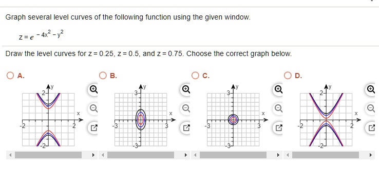 graph severab leve curves of the following function using the given window 4x y2 2 e draw the ...