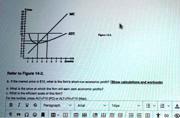 Text: Refer to Figure 14-2. a. If the market price is 10, what is the firm's short-run economic ...
