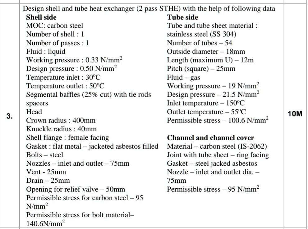 Design shell and tube heat exchanger (2 pass STHE) with the help of ...