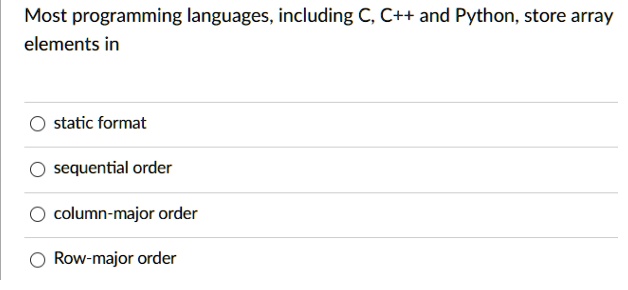 Solved Most Programming Languages Including C C And Python Store 8756