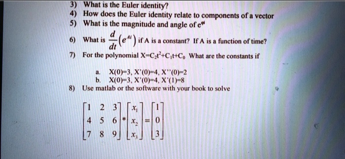 what is the euler identity how does the euler identity relate to ...