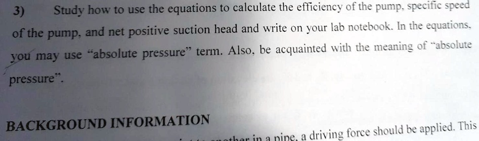 3) Study how to use the equations to calculate the...