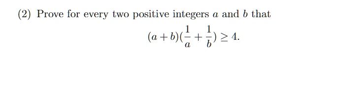 (2) Prove for every two positive integers a and b that (+602+3)24