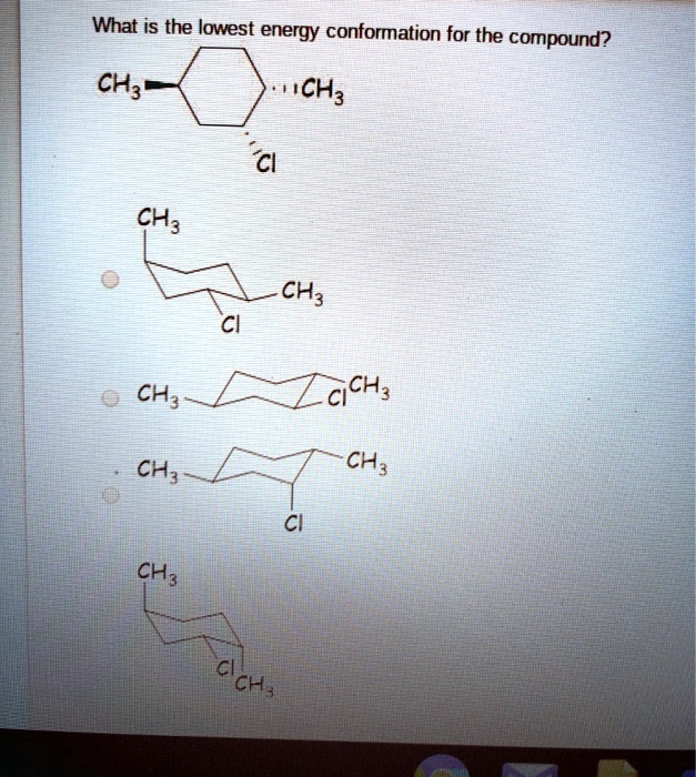 SOLVED: What is the lowest energy conformation for the compound? CH3CH3 ...
