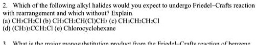 SOLVED: Which of the following alkyl halides would you expect to ...