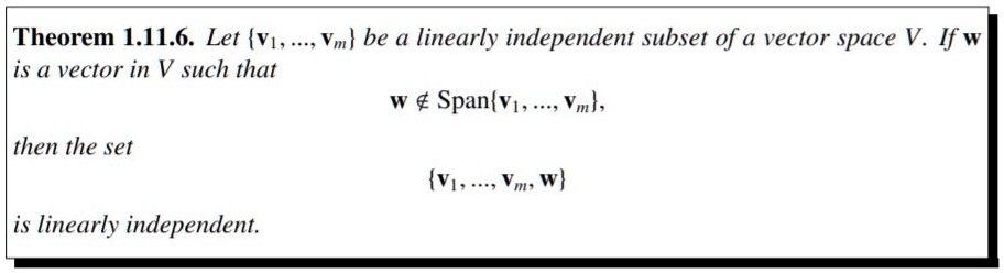 SOLVED: Theorem 1.1L.6. Let V1, Vm be a linearly independent subset of ...