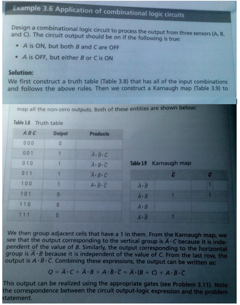 Solved Draw A Circuit Realization Of The Output Q Of Example 36 Example 36 Application Of