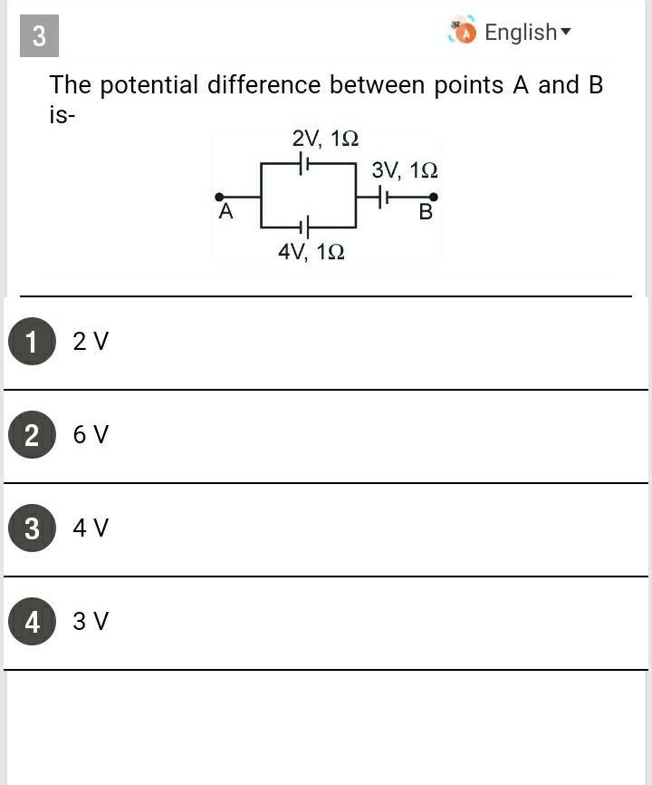 SOLVED: 'the potential difference between A and B'