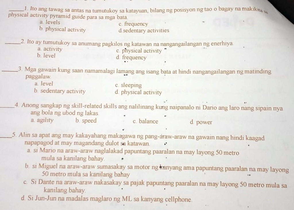 Solved Helpp Plss Po Exam Koto⚠️report Nonsens Answer⚠️ Ito Ang Tawag Sa Antas Na Tumutukoy Sa