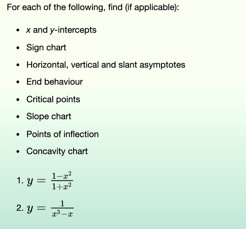 SOLVED: For each of the following; find (if applicable): X and y ... SOLVED: For each of the following; find (if applicable): X and y ...