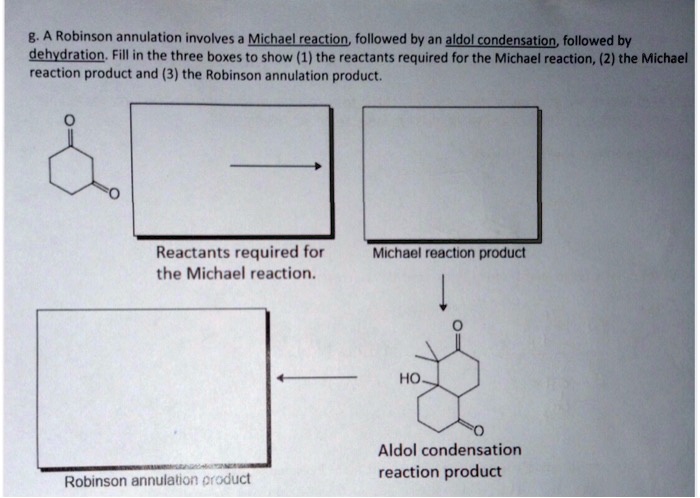 SOLVED:B. A Robinson annulation involves Michael reaction; followed by ...