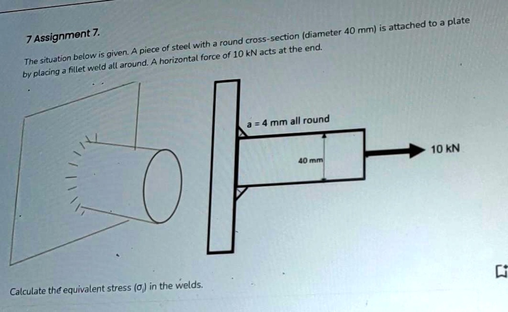 SOLVED: The situation below is given. A piece of steel with a round ...