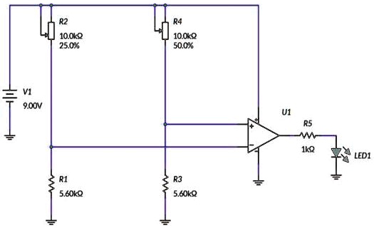 SOLVED: 1. Using the potentiometer settings shown on the schematic ...