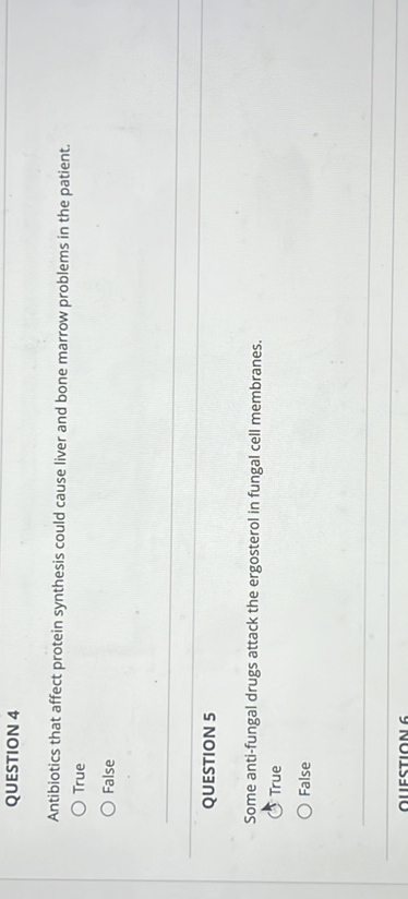 SOLVED: QUESTION 4 Antibiotics that affect protein synthesis could ... SOLVED: QUESTION 4 Antibiotics that affect protein synthesis could ...