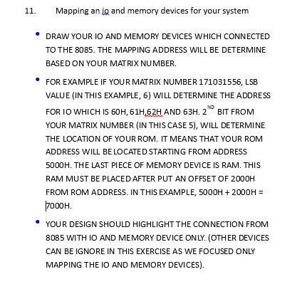 SOLVED: Mapping I/O and Memory Devices for Your System DRAW YOUR I/O ...