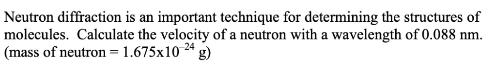 neutron diffraction is an important technique for determining the ...